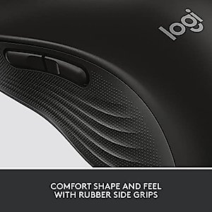Logitech Signature M650 Wireless Mouse - For Small to Medium Sized Hands, 2-Year Battery, Silent Clicks, Customizable Side Buttons, Bluetooth, for PC/Mac/Multi-Device/Chromebook - Black