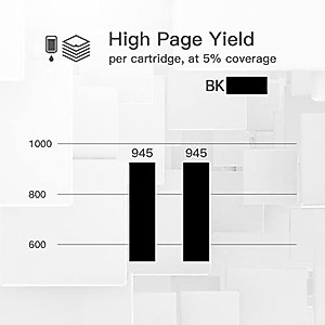 BeOne T127 Ink Cartridges Remanufactured Replacement for Epson 127 2-Pack to Use with Workforce 60 545 630 633 635 645 840 845 WF-3520 WF-3530 WF-3540 WF-7010 WF-7510 WF-7520 Printer (2 Black)