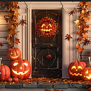 Halloween Pumpkin Carving Kit,33 PCS Pumpkin Carving Tools for Kids&Adults-Professional Stainless Steel Carving Tools & Carving Stencils & Candles-Halloween Gifts Decoration Jack-O-Lantern