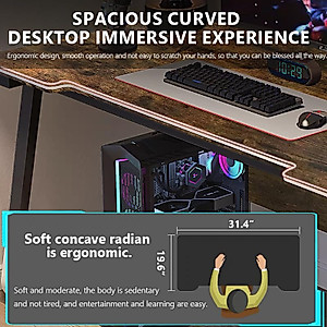 XUEGW Gaming Desk Computer Writing Table Student Art Modren Simple Style PC Wood Suitable Portable Desk for Home