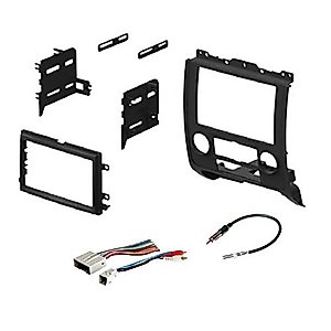Car Stereo Radio Install Dash Mount Kit, Wire Harness, and Antenna Adapter to Add an Aftermarket Double Din Radio for 2008-2012 Ford Escape, 2008-2011 Mazda Tribute, 2008-2011 Mercury Mariner