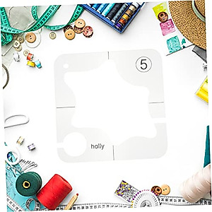 BETOOKY 1pc Sewing Patch Ruler Clothing Ruler Tools Quilting Embriodery Template Transparent Ruler Free Motion Quilters Rulers Clear Mark Ruler for Clothing Acrylic Measuring Ruler Shaped