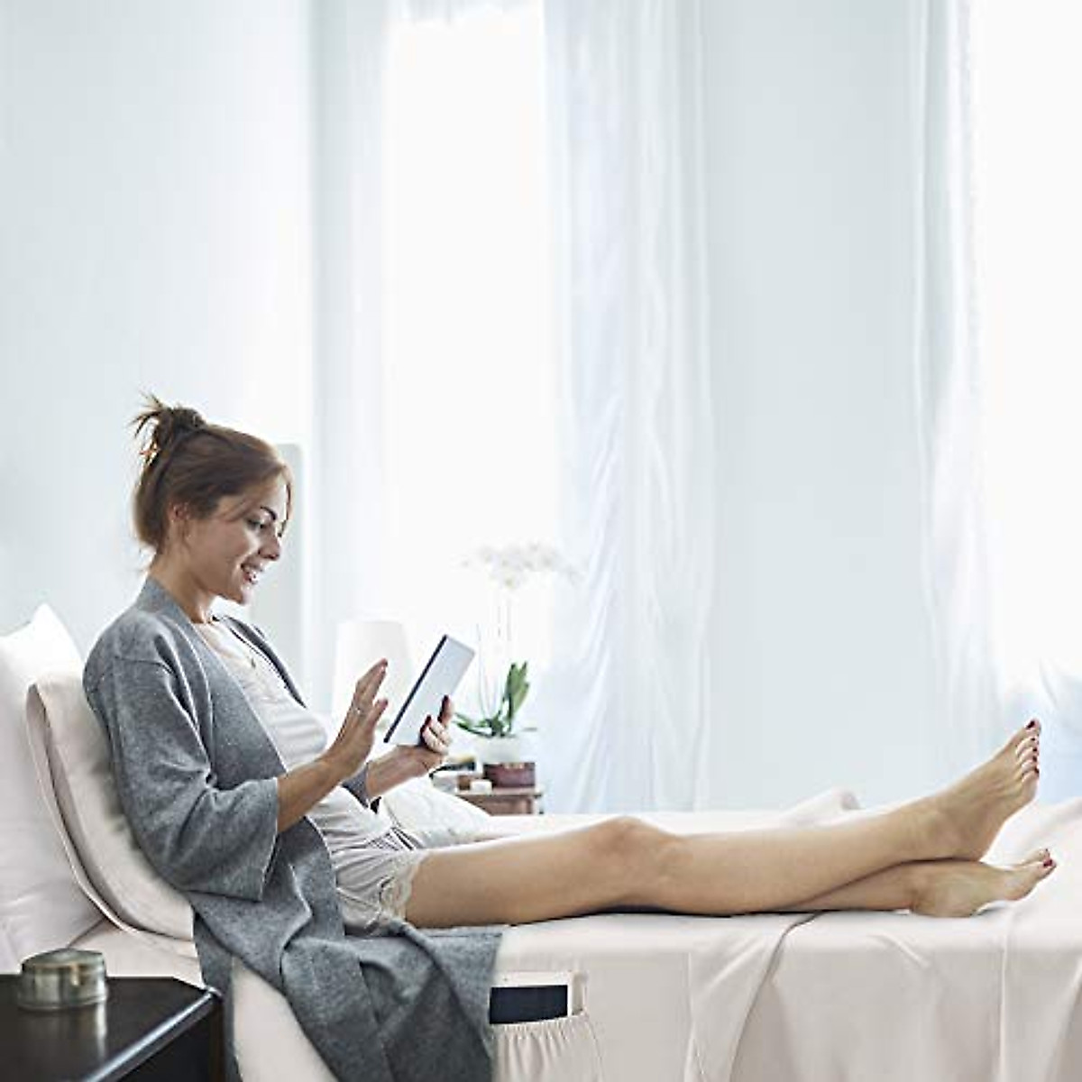 Comfort Spaces Bed in A Bag - Trendy Casual Design Cozy Comforter with Complete Sheet Set with Side Pocket, All Season Cover, Matching Shams, Twin(66"x90"), Gloria, Damask Coral 6 Piece