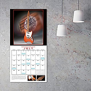 Fender Custom Shop Guitar 2024 Wall Calendar, 12" x 12"