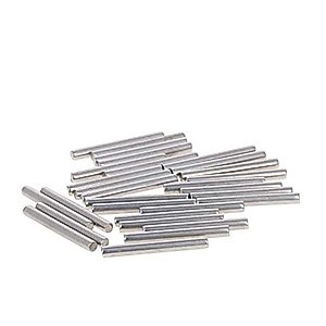 Bettomshin 100Pcs 0.08" x 0.71" (DxH) 304 Stainless Steel Dowel Pin Cylindrical Dowel Pins 2x18mm Shelf Pegs for Metal Devices Furniture Installation Wood Bunk Bed Support Shelves Silver Tone