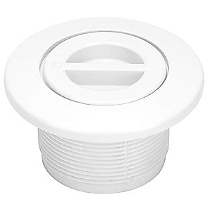 TOPINCN Pool Vacuum Lock Rotation Safety Wall Suction Outlet Fitting Replacement for Pool Cleaner Suction Outlet, 2in White