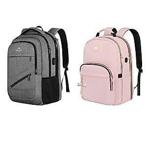 MATEIN TSA 17 inch Laptop Backpack for Women & Men, Travel Laptop Backpack Large Travel Backpack for Business Flight Approved Carry On Backpack with USB Charger Port Luggage Sleeve