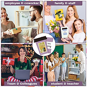 Dinifee 48 Set Teacher Appreciation Gift Card Holder Employee Appreciation Cards Holder Graduation Coffee Cup Card Thank You Gift Card Holder End of Year Gifts for Coworker Teachers(Staff)