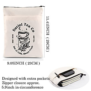 MAOFAED Suriel Tea Co Acotar Book Sack Velaris City of Starlight Book Cover Bookish Gift for Book Lover Bookworm Gift (Suriel Tea booksl)