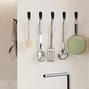 Diesisa Coat Hooks Wall Hook, Hooks for Hanging Coats Heavy Duty Wall Mount Hooks with Screws & Anchors, for Backpack/Wall/Outdoor Towel/Clothes/Bag - 8 Pack - Silver