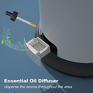 2023 Ultrasonic Humidifiers 6.5L/1.72Gal, MIZUKATA HIKARI Cool Mist Tower Humidifier for Bedroom Large Room Whole House/Room Greenhouse with Remote Control and Essential Oil Tray, Top Fill, Easy Clean