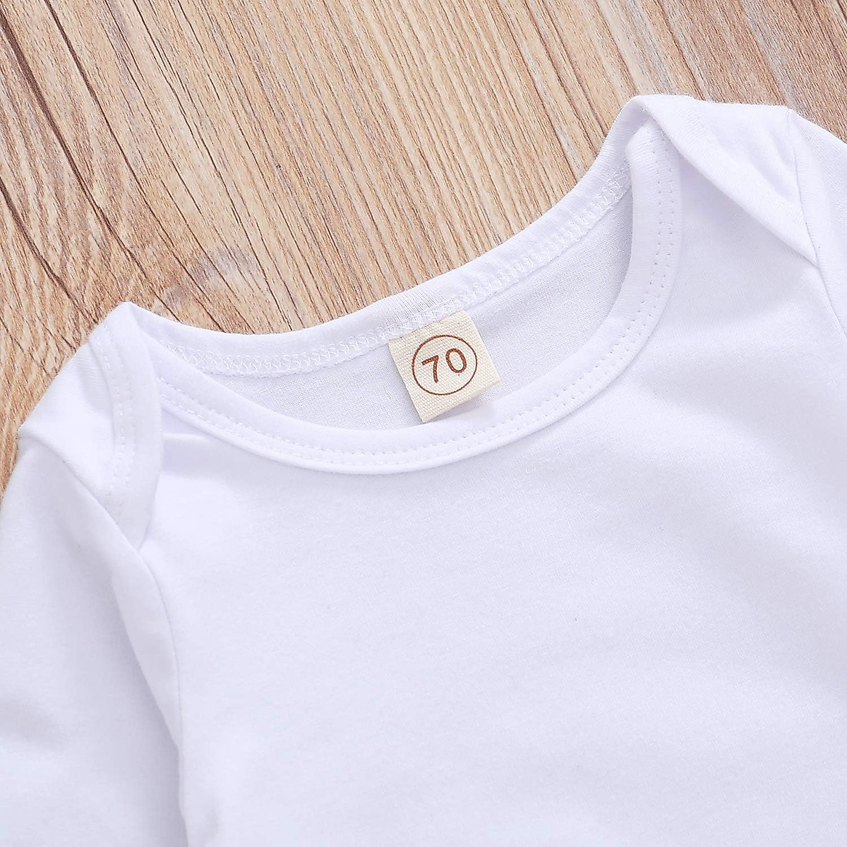 OPAWO Unisex Newborn Baby 3-Pack Cotton Knotted Gowns with Mitten Cuffs and Matching Hat for Boys Girls(Black,White,Gray/0-6 Months)