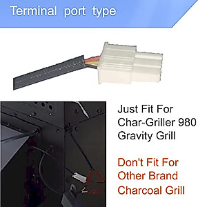 WAITCOOK Precision Control Fan Replacement Part for Char-Griller 980 Gravity Fed Charcoal Grill