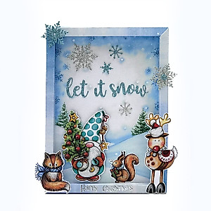 Katy Sue Christmas Gnomes Paper Craft Pad for Card Making, Scrapbooking & Crafts. Over 150 Holiday Gnome-Themed Card Making Elements, Not Pre-Cut or Die-Cut.