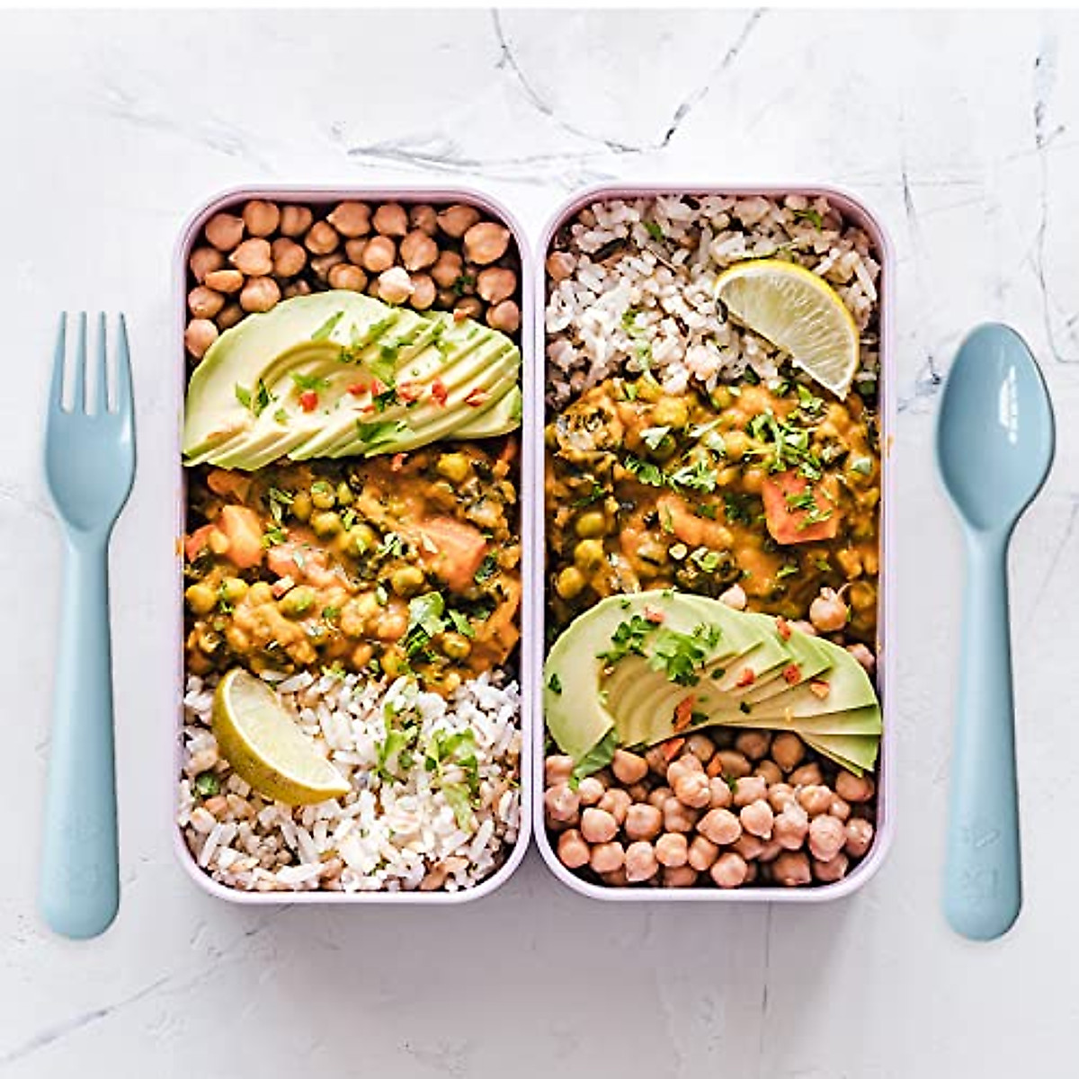 Muulaii 12 Pcs Plastics Toddler Utensils kids Silverware Baby Spoons and Forks Set Baby Feeding Dinnerware Utensils BPA Free Microwave Dishwasher and Freezer Safe (Blue)