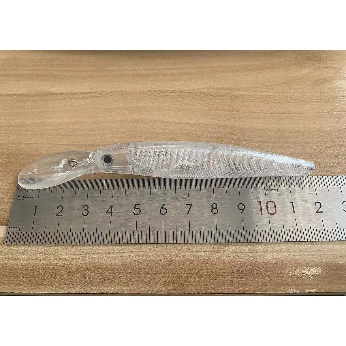 10PCS Unpainted Fishing Lures topwater Minnowbait Fishing Lure Blanks 12.1cm 8.63g Crankbait Artificial Hard Bait Carp Pike Bass Wobblers Deep Diving Fishing jerkbait with Free Eye