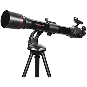 TASCO Spacestation 70x800mm Refractor AZ with Variable LED Red Dot Finderscope Telescope, black, one size (49070800)