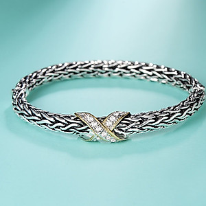 UNY JEWEL Fashion Brand Hardy jewelry Foxtail Chain Wire Cross Vintage Bangle Elegant Beautiful