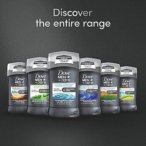 DOVE MEN + CARE Deodorant Stick for Men Clean Comfort Aluminum Free 72-Hour Odor Protection Mens Deodorant with 1/4 Moisturizing Cream 3 oz