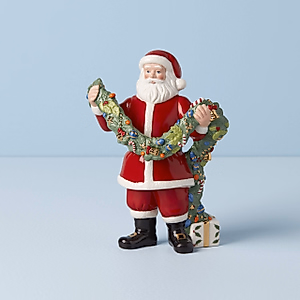 Lenox 2020 Santa Decking The Halls Figurine, 1.30 LB, Multi