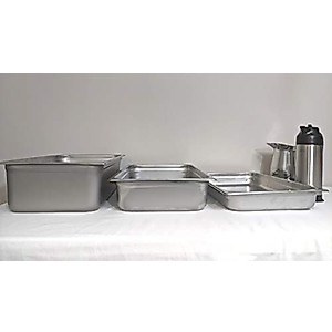 Update International NJP-1006 Steam Table Pan, 6", Stainless Steel