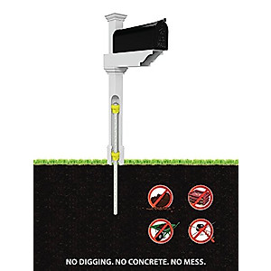 Zippity Outdoor Products ZP19013 Classica Mailbox Post, White