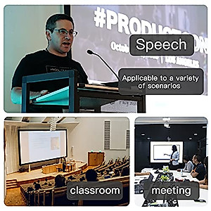 QUI Presentation Clicker Wireless Presenter Remote, RF 2.4GHz USB Powerpoint Clicker for Mac/Keynote/PPT/PC, Red Light Pointer for Presentations Remote for Office Classroom