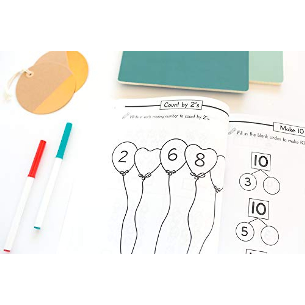 Kindergarten Math Workbook: Kindergarten and 1st Grade Workbook Age 5-7 | Homeschool Kindergarteners | Addition and Subtraction Activities + Worksheets