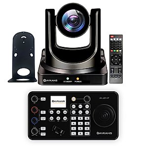 AVKANS 20X NDI PTZ Camera Kits IP Joystick Controller for Video Production