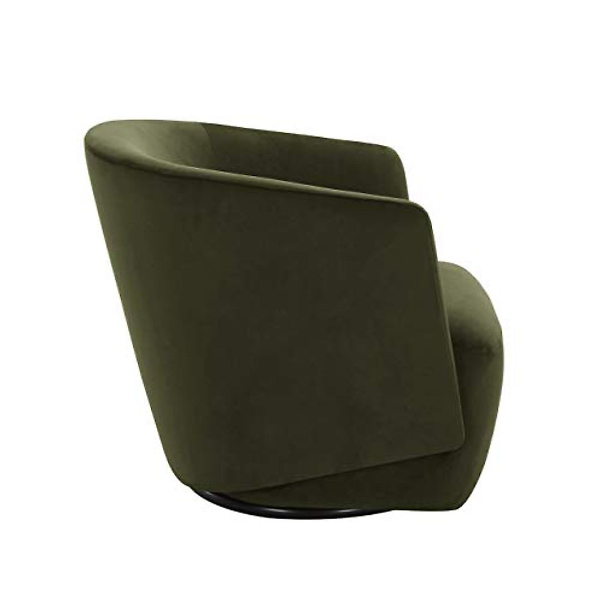 Amazon Brand - Rivet Coen Modern Velvet Upholstered Accent Swivel Chair, Forest Green, 31"D x 30"W x 28"H
