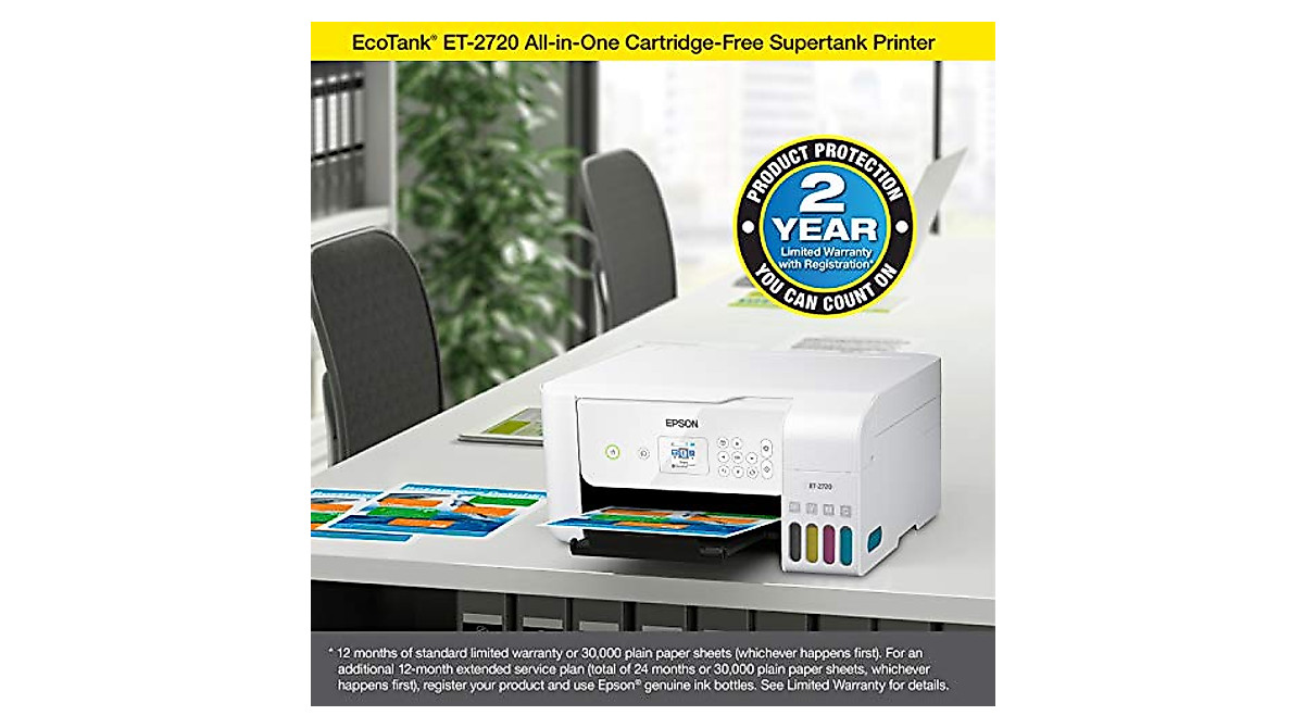 Epson EcoTank ET-2720 Wireless Printer: Save Ink & Print More