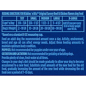 Kibbles 'n Bits Original Savory Beef & Chicken Flavor Dry Dog Food, 31-Pound