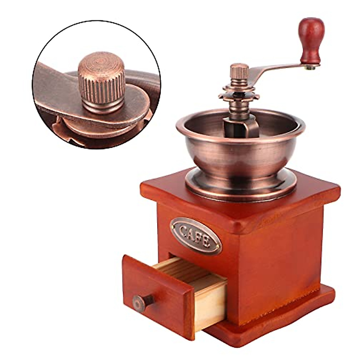 Manual Coffee Grinder, Hand Crank Coffee Grinders Vintage Style Hand Coffee Grinder Roller Classic Coffee Mill Hand Crank Coffee Grinders for Drip Coffee French Press