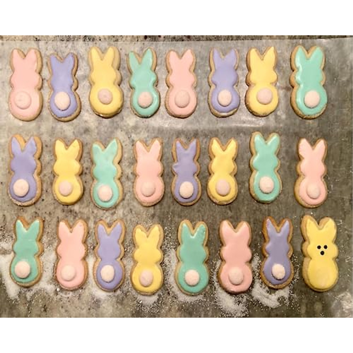 Easter Bunny Cookie Cutter Set -3 Pieces - Stainless Steel Assorted Sizes