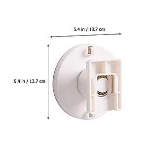 DOITOOL ser of 3 Wall- mounted Socket Self Adhesive Power Strip Holder Power Cord Socket Holders socket wall hanging stand Holder Rotating Wall