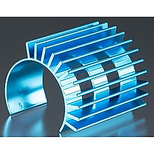 Tamiya 300054571 TT-02 Anodised Aluminium Motor Heatsink, Blue anodised