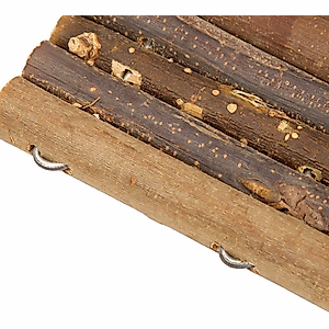 Wooden Ladder Bridge, Hamster Mouse Rat Rodents Toy Natural Hideout Small Animal Chew Toy for Guinea Pig Chinchilla Ferret Reptile (17 * 28cm)