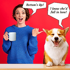 Corgi Palace Corgi Bottom’s Up Surprise Mug, Funniest Corgi Coffee Mug Ever, Best Corgi Gifts for Corgi Lovers, Yes - Corgi Butt Corgi Mug, Funny Corgi Gifts