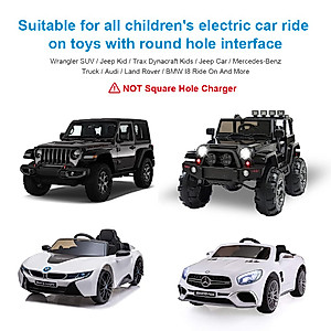 12V Battery Charger for Kids Ride On Toys Car, 12 Volt Power Wheels Supply for Best Choice Products SUV Kid Trax Ride-on Toys Ferrari, Mercedes, Universal Charger Kids Riding Toy Power Supplies