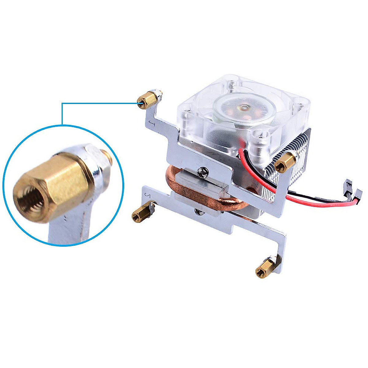 GeeekPi ICE Tower Cooler for Raspberry Pi, Cooling Fan for Raspberry Pi, RGB Cooling Fan with Heatsink for Raspberry Pi 4 Model B & Raspberry Pi 3B+ & Raspberry Pi 3 Model B