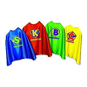 Learning Resources Super Selves! Reward Capes - 4 Pieces, Ages 3+ SEL Capes, Social Emotional Development Games, Language Skills, Hero Cape