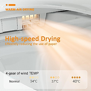 Smart Toilet with Bidet Built in, Heated Seat bidet attachment tankless toilet Adjustable Warm Water Washing and Air Drying, Foot Sensor,Remote One Piece Toilet Bidet for Bathrooms-Grey Screen