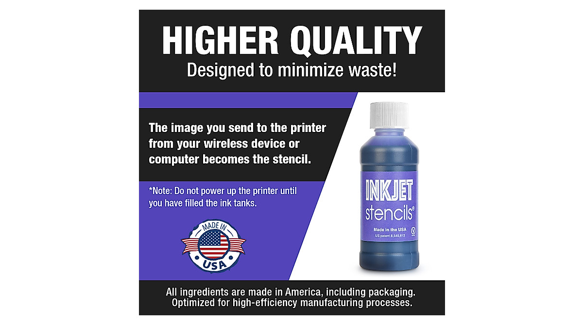 Tattoo Inkjet Stencil Ink for High-Resolution Tattoo Stencils