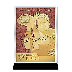 BRETT FAVRE 1991 Draft Pick FEEL THE GAME Gold Card Rookie - Football Textured