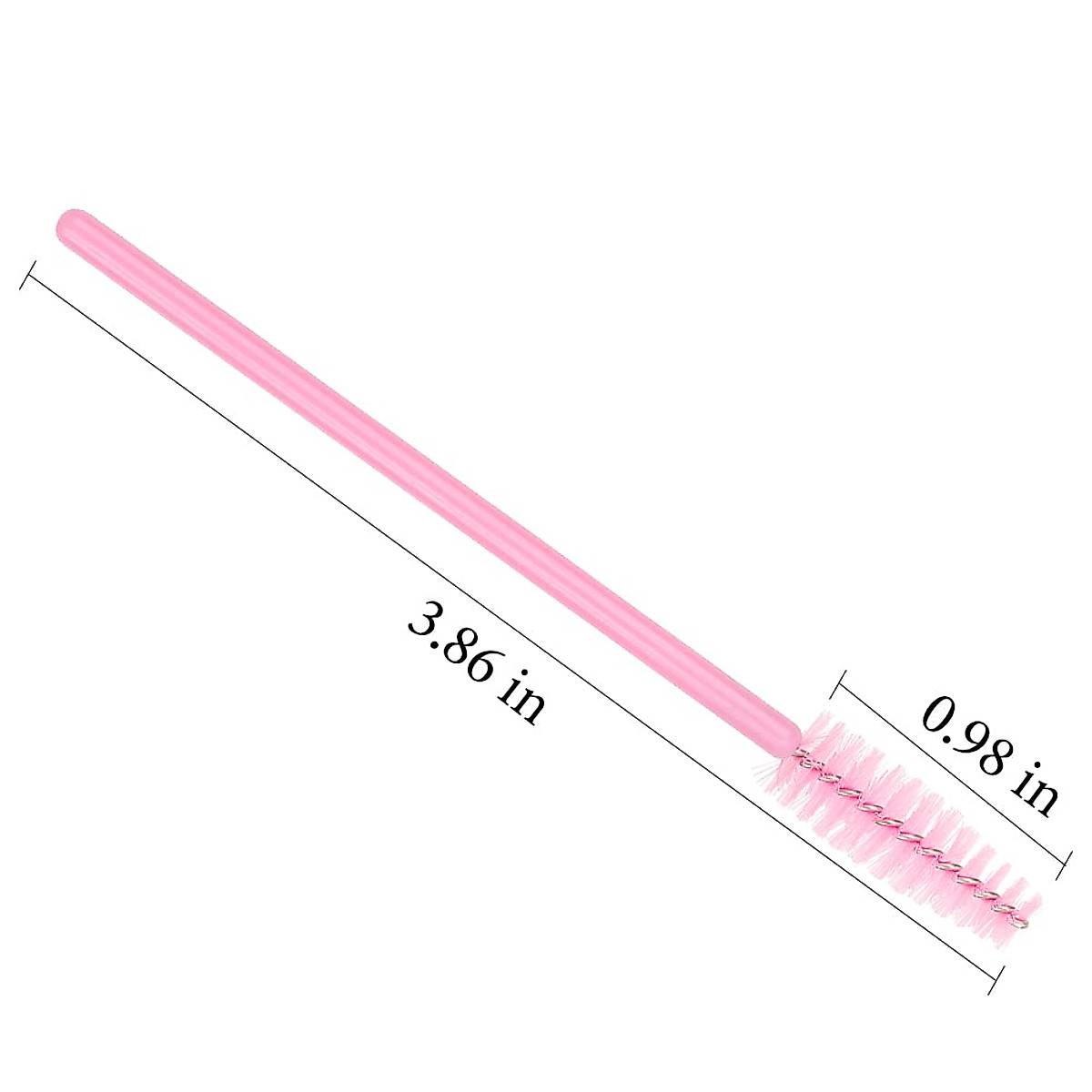 300 PCS Eyelash Extension Supplies Kit, Disposable Micro Swab Brush, Eyebrow Spoolie, Lip Brush, Mascara Wand Applicator (Pink Sets)