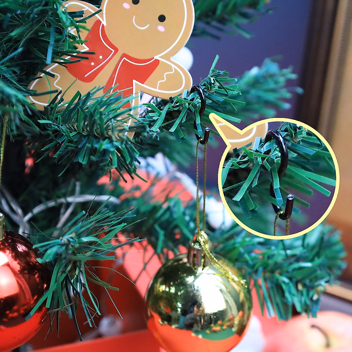 Meprotal 50pcs 1inch S Hooks, Black Mini Ornament Hooks Iron Hooks Hanger Small S Hooks for Hanging Jewelry Kitchenware Plants