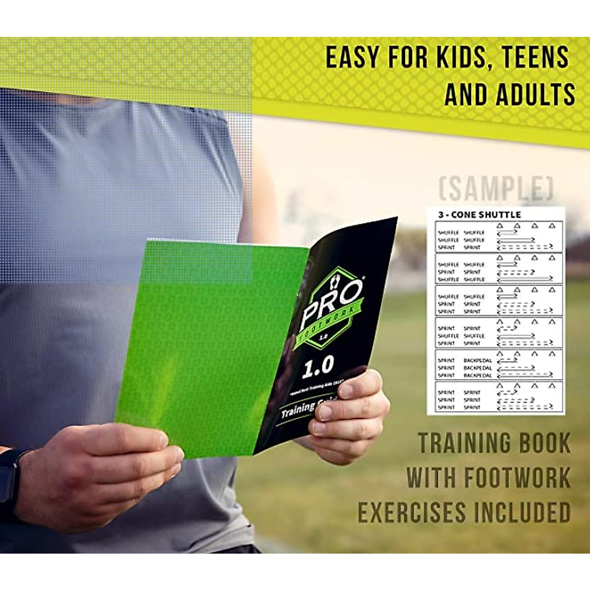 Agility Ladder Speed Training Equipment Includes 5 Adjustable Speed Hurdles Agility Speed Ladder, Jump Rope, Cones, Soccer Training Equipment for Kids - Football Training Equipment or Training Ladder