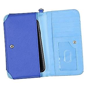 Disney Lilo & Stitch Tropical Design Snap-Closure Wristlet Wallet w/Tech Pocket and Wrist Strap