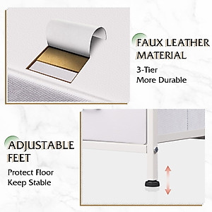 WLIVE White Dresser for Bedroom with 10 Drawers, Tall Chest of Drawers for Bedroom, Storage Drawer Unit, Organizer Unit for Hallway, Closet