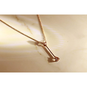Gin & Grace 10K Rose Gold Genuine Morganite Necklace for Women